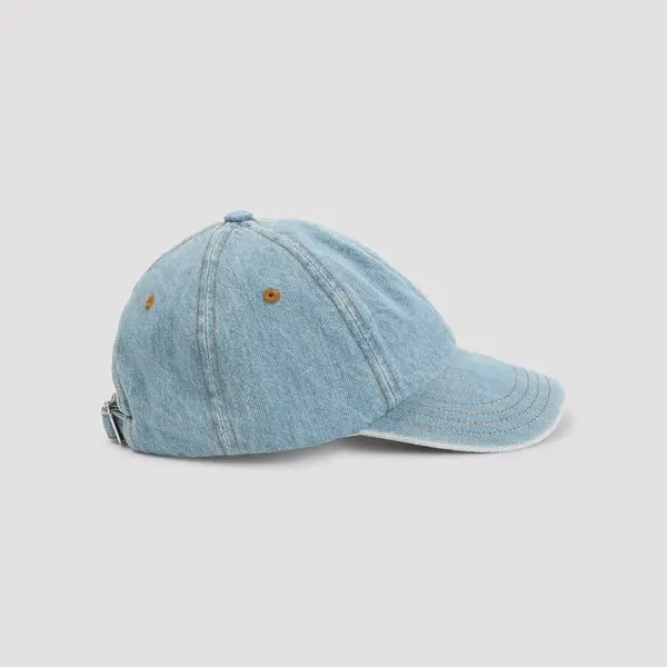 AMI Paris Adc Denim Cap - Blue
