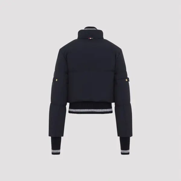 Thom Browne Cropped Downfilled Front Zip Jacket