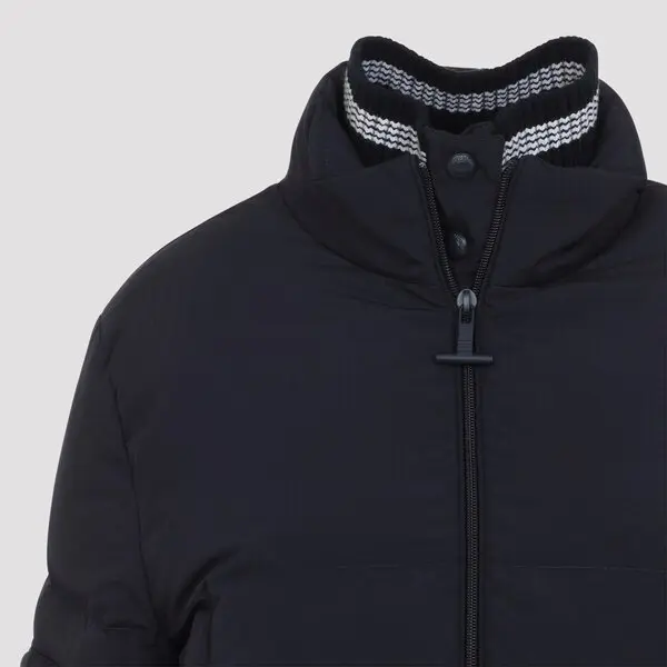 Thom Browne Cropped Downfilled Front Zip Jacket