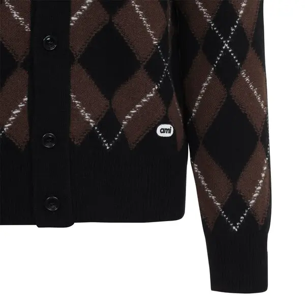 AMI Paris Crewneck Cardigan