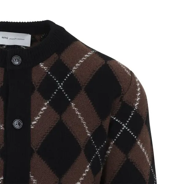 AMI Paris Crewneck Cardigan