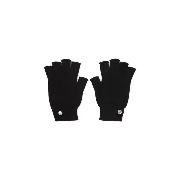 Rick Owens Fingerless Gloves - Black