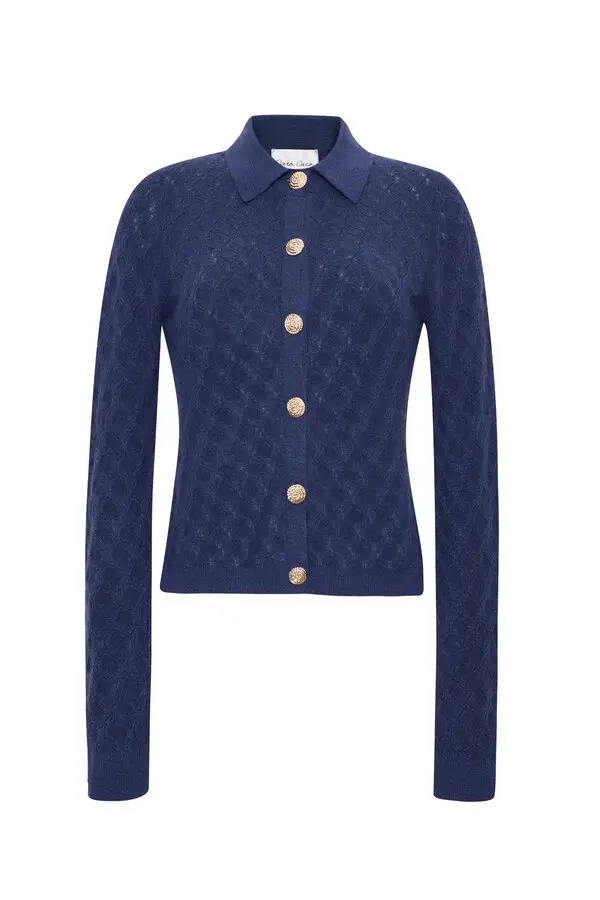 Cara Cara Archer Cardigan - Navy