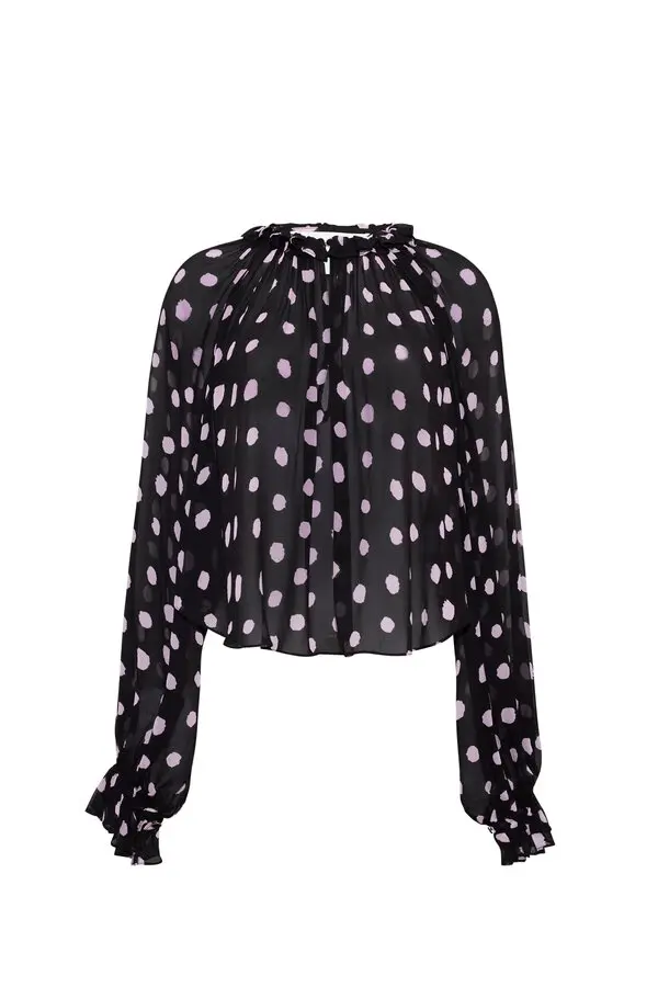 Cara Cara Rivera Top - Dot Black
