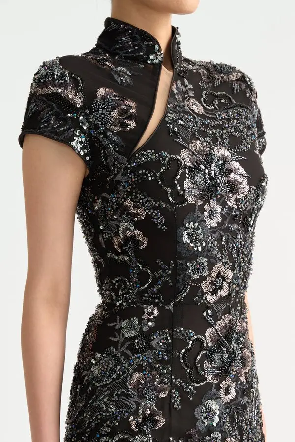 SAU LEE Seraphine Embellished Dress