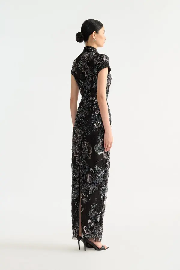 SAU LEE Seraphine Embellished Dress