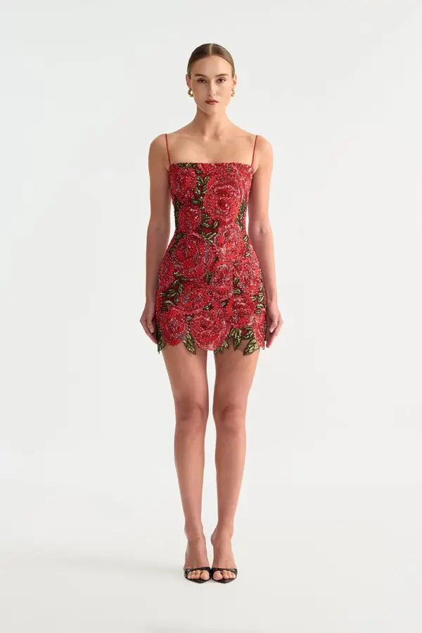 SAU LEE Sara Embellished Mini Dress