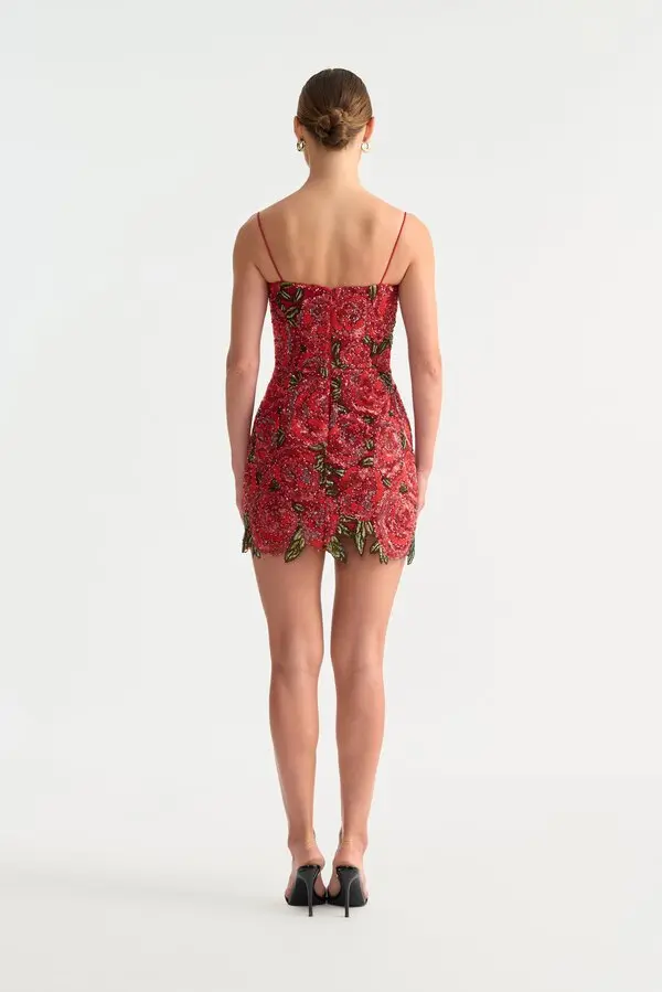 SAU LEE Sara Embellished Mini Dress