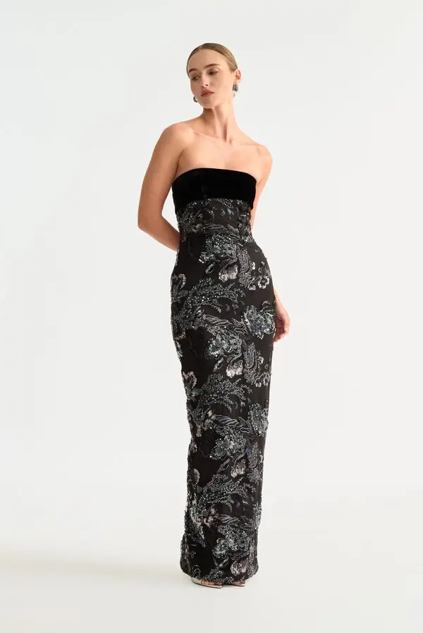 SAU LEE Adrian Embellished Gown