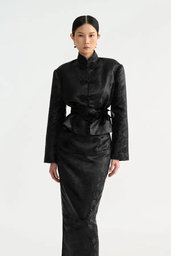 SAU LEE Roman Jacquard Skirt