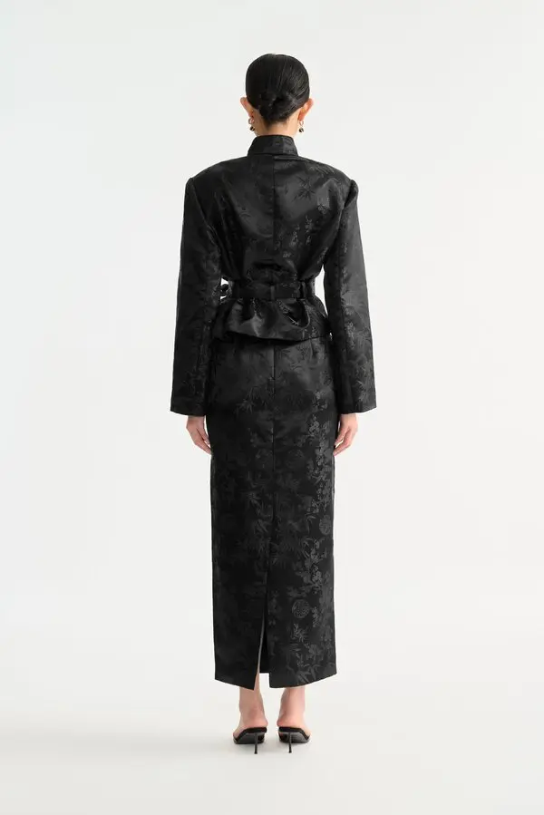 SAU LEE Roman Jacquard Skirt