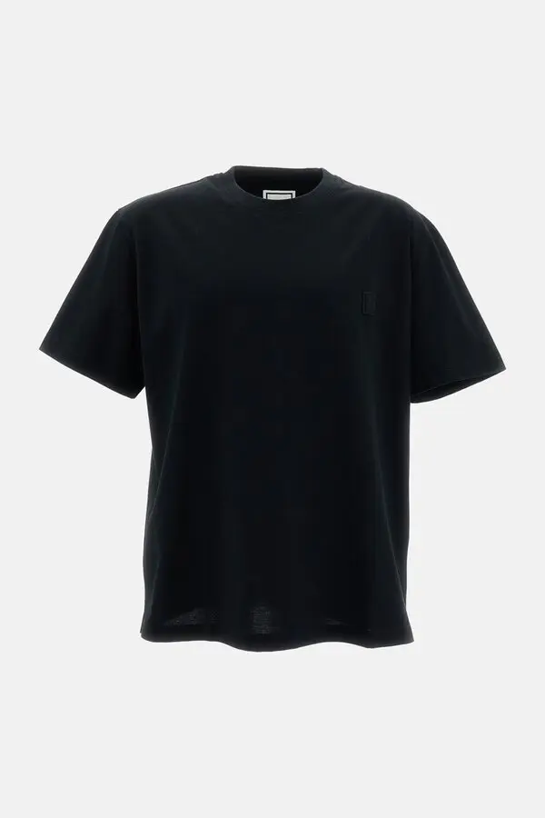 WOOYOUNGMI T-shirt In Cotone Con Logo Sul Retro - Nero