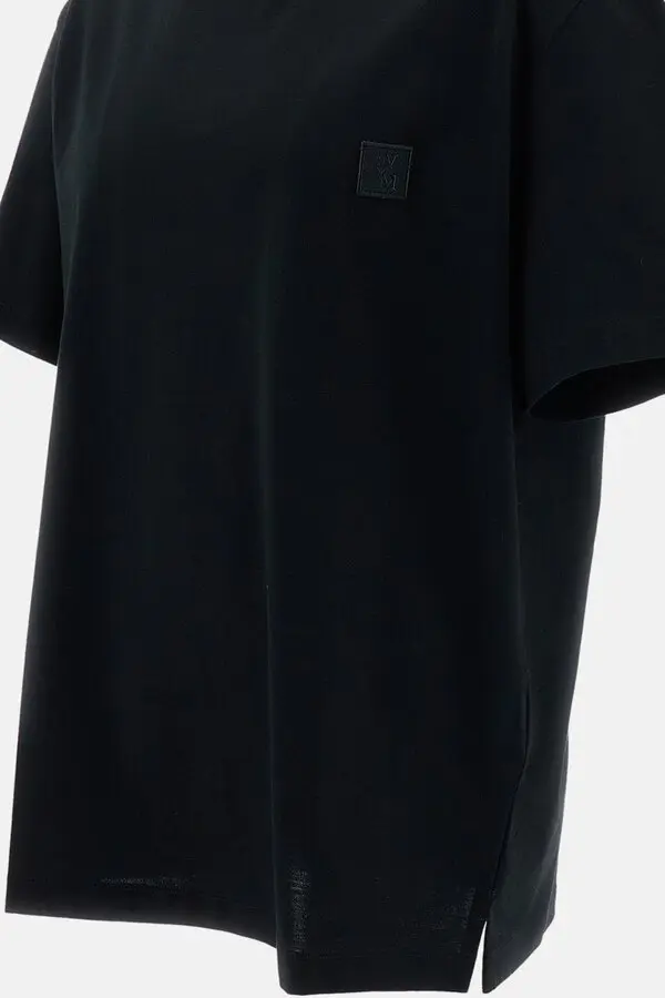 WOOYOUNGMI T-shirt In Cotone Con Logo Sul Retro - Nero