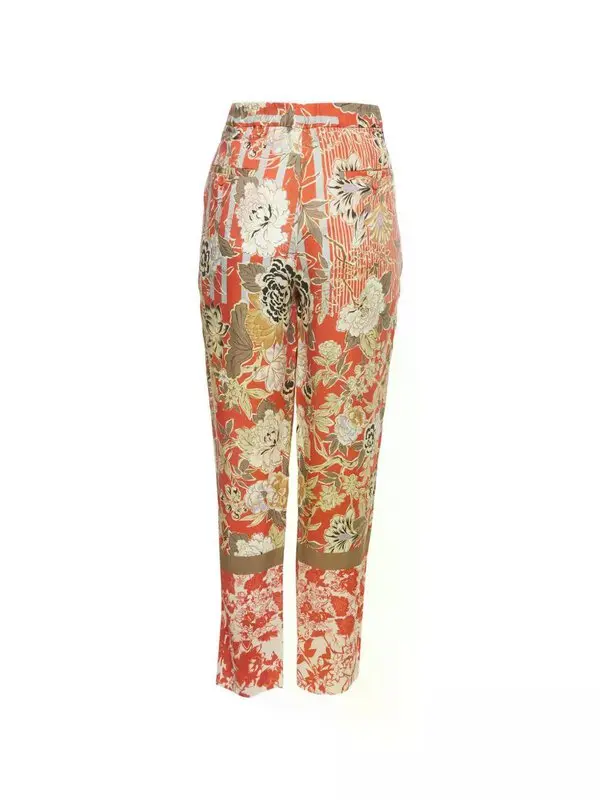 Etro Floral-print Tapered Trousers