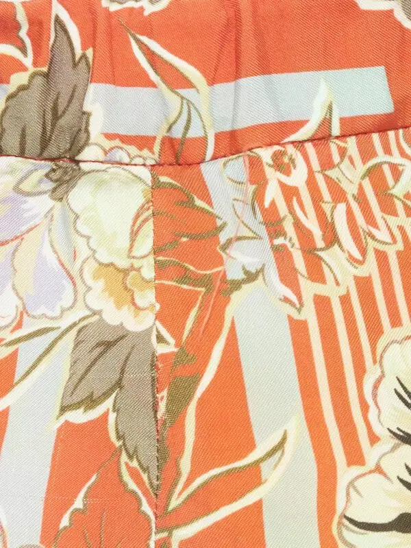 Etro Floral-print Tapered Trousers