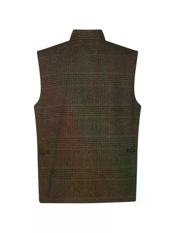 Polo Ralph Lauren Plaid-check Wool Waistcoat - Brown