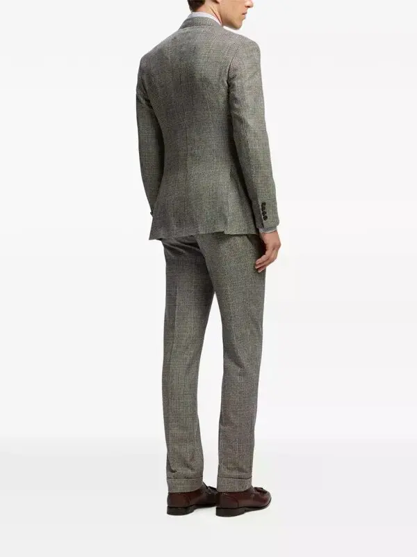 Ralph Lauren Purple Label Kent Checked Double-breasted Wool Suit