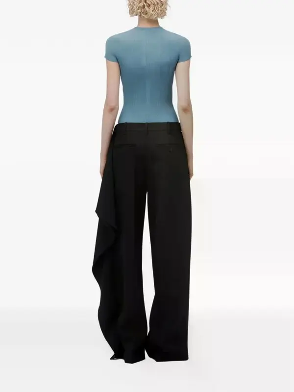 Alexander Wang Jacquard Logo Short-sleeve Crew-neck Top