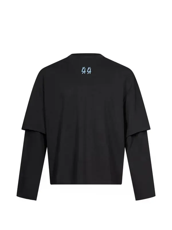44 LABEL GROUP Graphic-print Layered-sleeve T-shirt