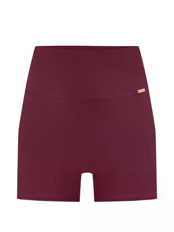 AMADA WEAR Belle High-waisted Shorts - Red