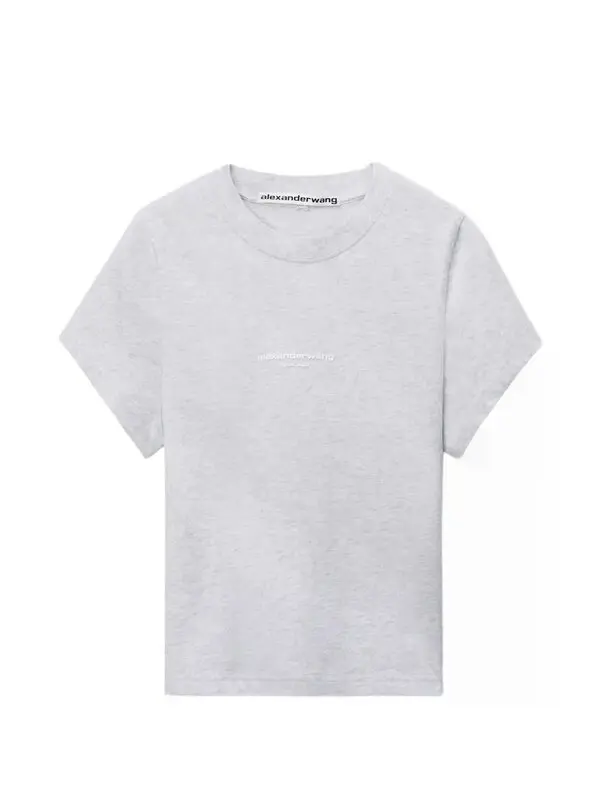 Alexander Wang Logo-print Shrunken Short-sleeve T-shirt