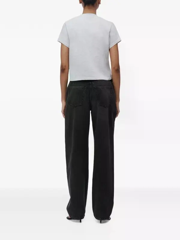 Alexander Wang Logo-print Shrunken Short-sleeve T-shirt