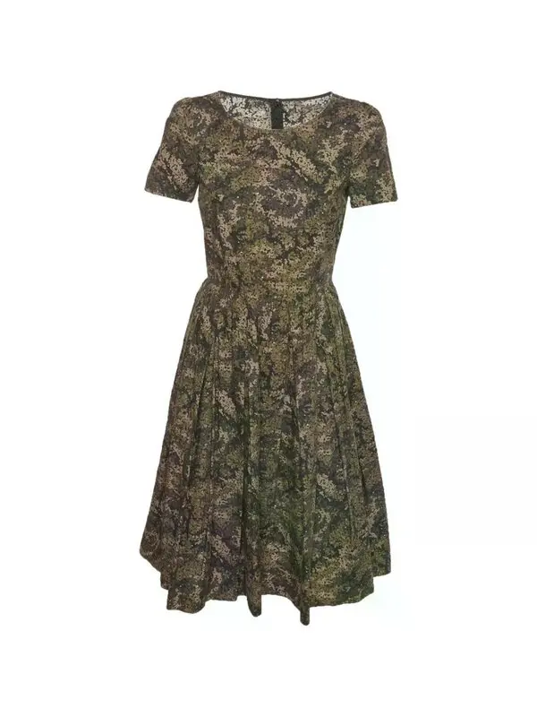 Dolce & Gabbana Printed Flared Midi Dress