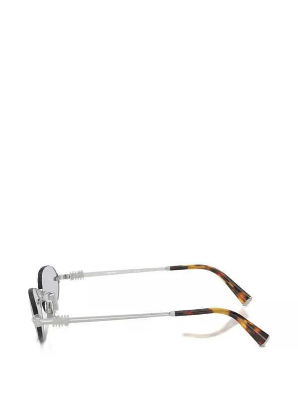 Miu Miu Rimless Oval-frame Sunglasses
