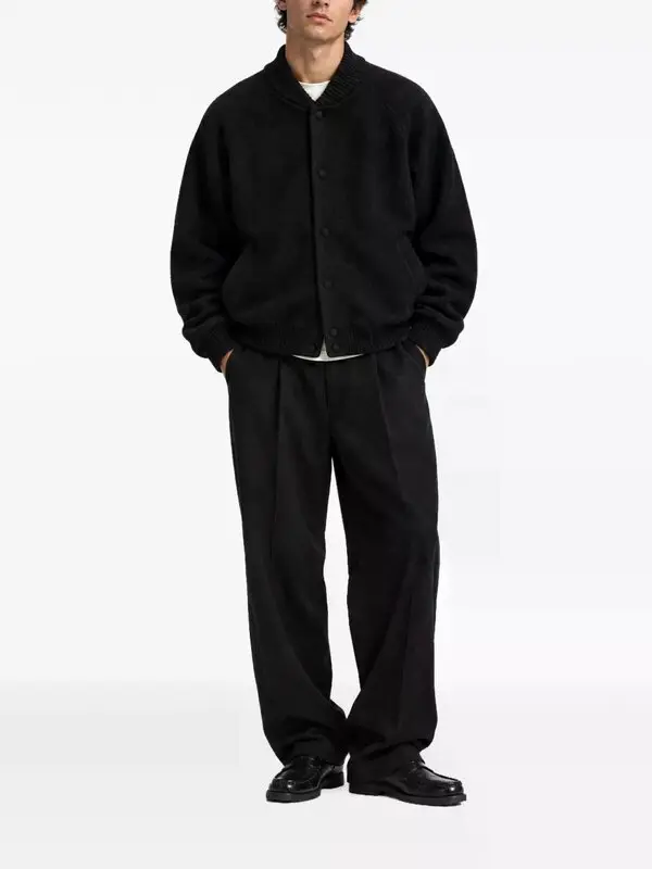 ANIPS Ribbed-trim Raglan-sleeve Jacket