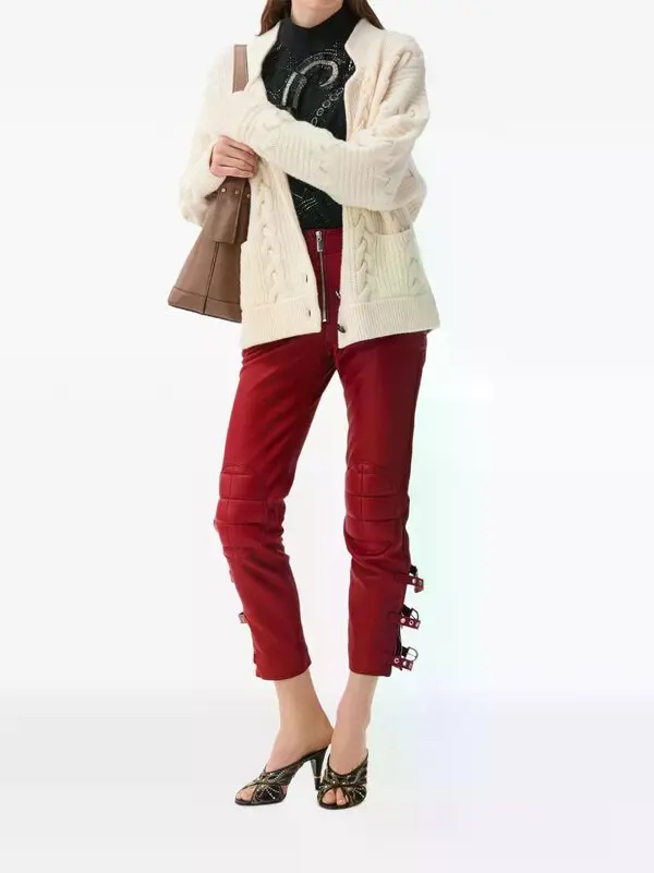 Versace Nappa Biker Trousers