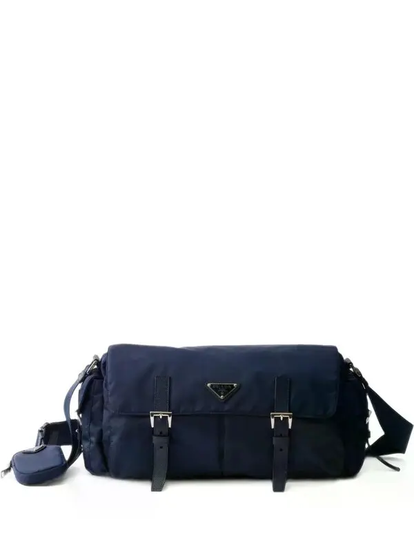 Prada Large Re-nylon Shoulder Bag - Blue