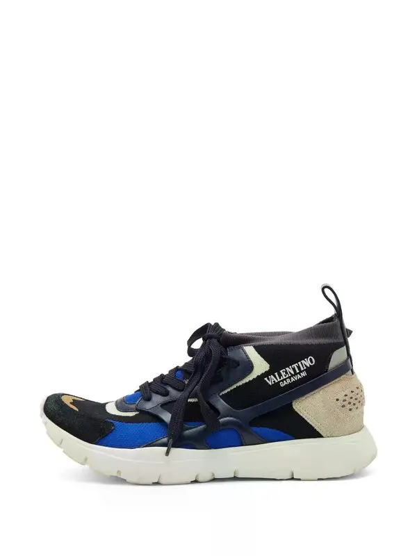 Valentino Garavani Sound High Knit Sneakers - Black