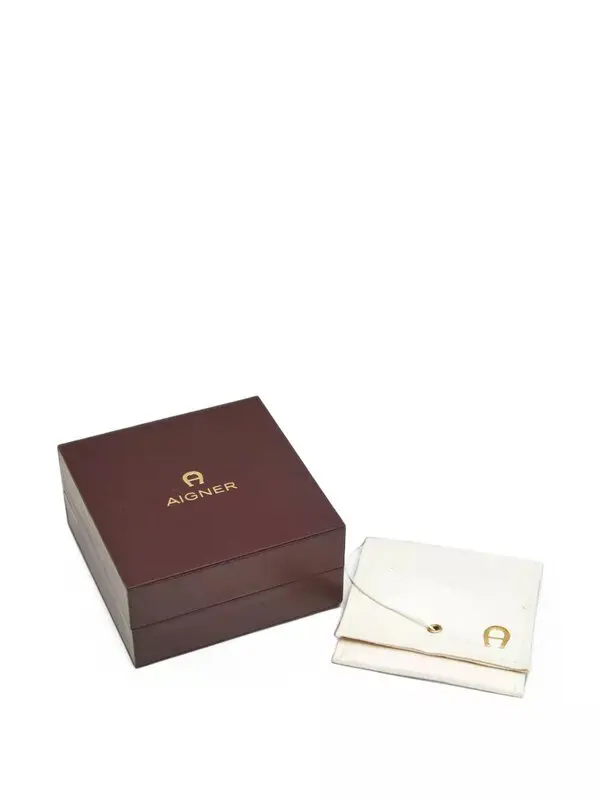AIGNER Logo Mother-of-pearl Earrings