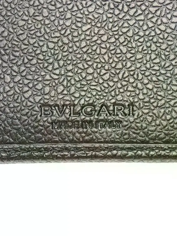 BVLGARI 2000-2026 Leather Bifold Wallet Small Wallets