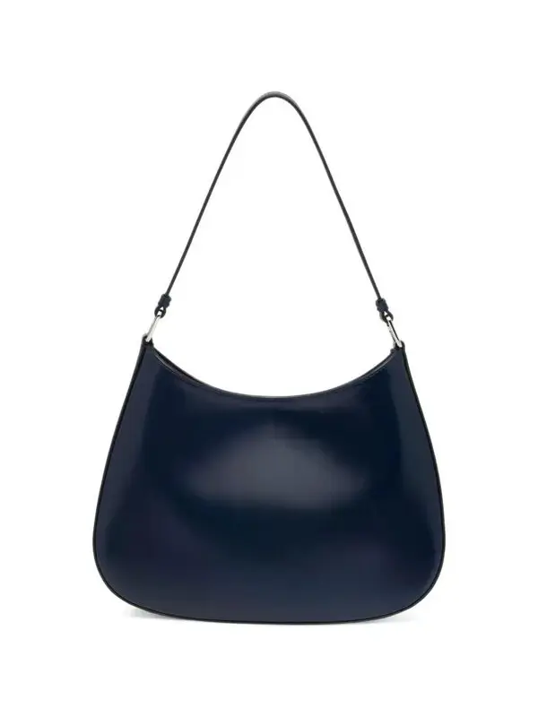 Prada Cleo Brushed Leather Shoulder Bag - Blue