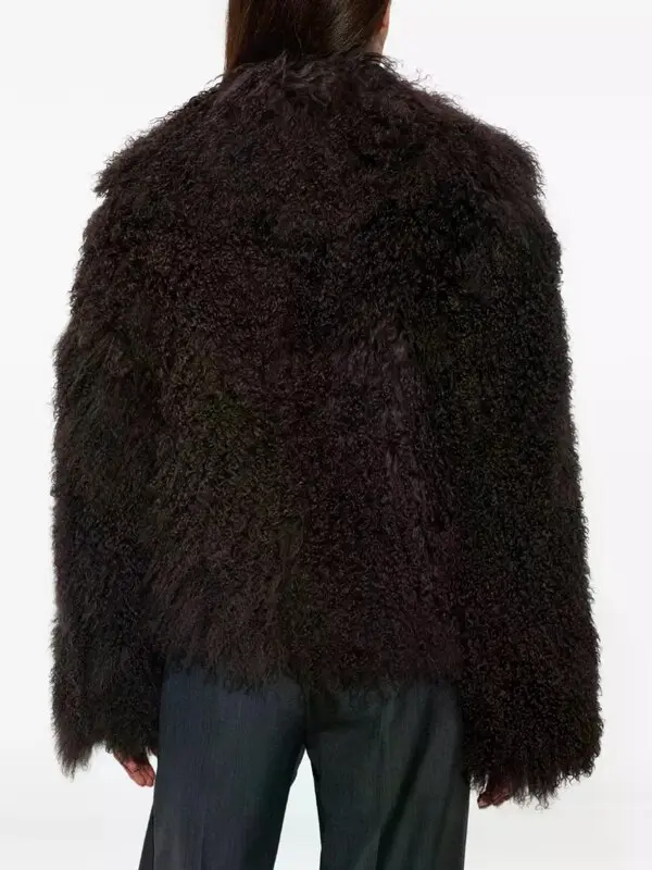 AMI Paris Lamb-shearling Short Jacket