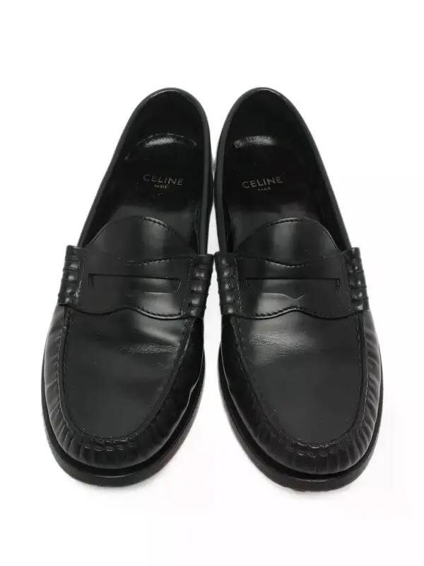 Celine Penny Leather Loafers