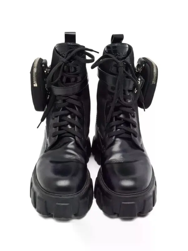 Prada Monolith Pouch-detail Combat Boots