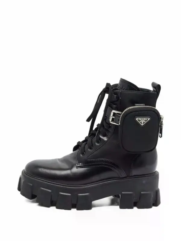 Prada Monolith Pouch-detail Combat Boots