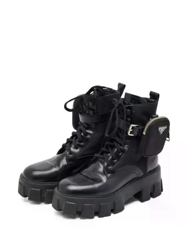 Prada Monolith Pouch-detail Combat Boots
