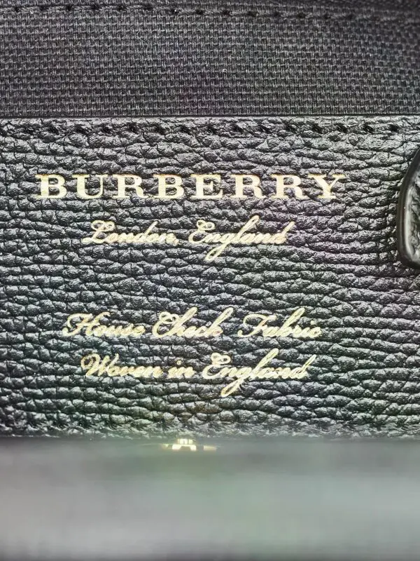 Burberry Baby Banner Leather Tote Bag