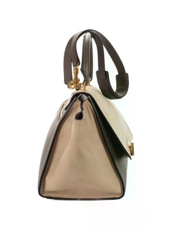 Celine Trapeze Embossed Shoulder Bag