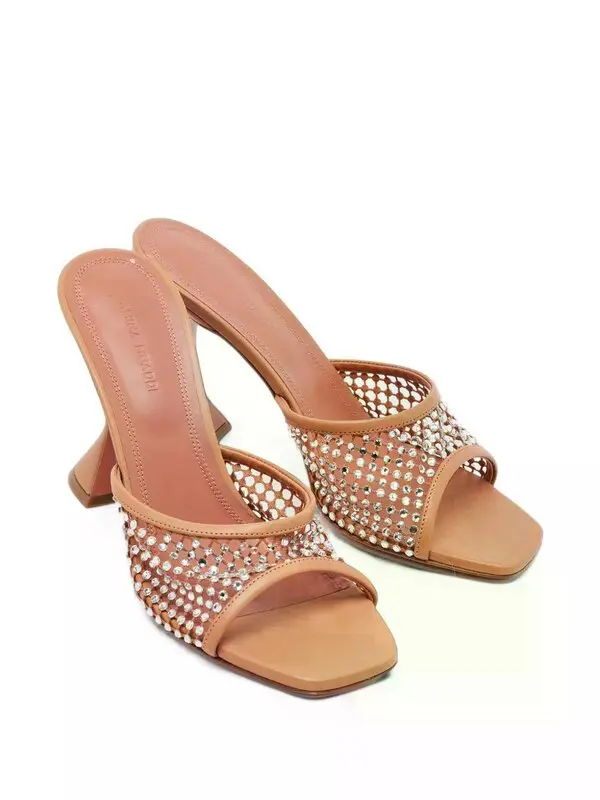 Amina Muaddi Lupita Crystal-embellished Sandals