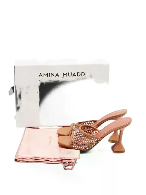 Amina Muaddi Lupita Crystal-embellished Sandals