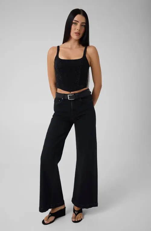 Guess Gala Rhinestone Bustier Top