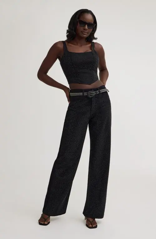 Guess High Waist Wide Leg Jeans