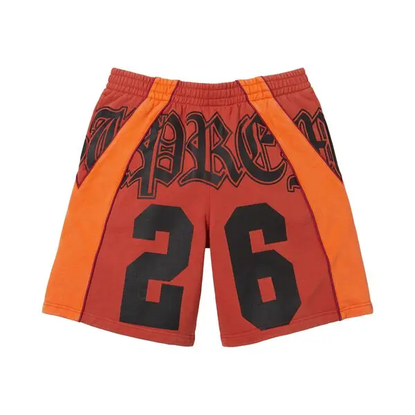 Supreme Paneled Sweatshort 'burnt - Orange