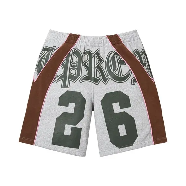 Supreme Paneled Sweatshort 'heather - Grey