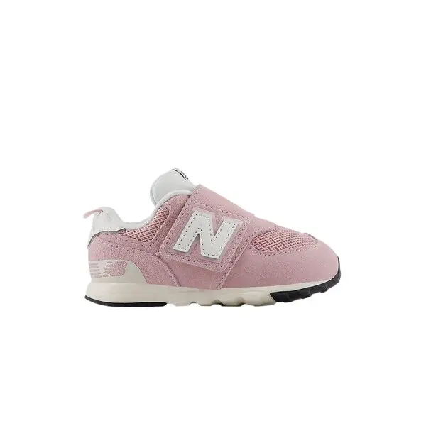 NEW BALANCE 574 New-b Hook & Loop White - Pink
