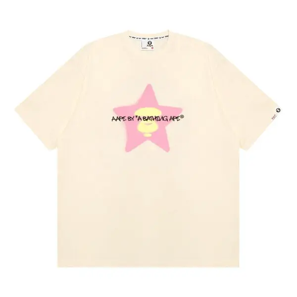 AAPE BY *A BATHING APE Unvs Graphic Tee 'ivory/white